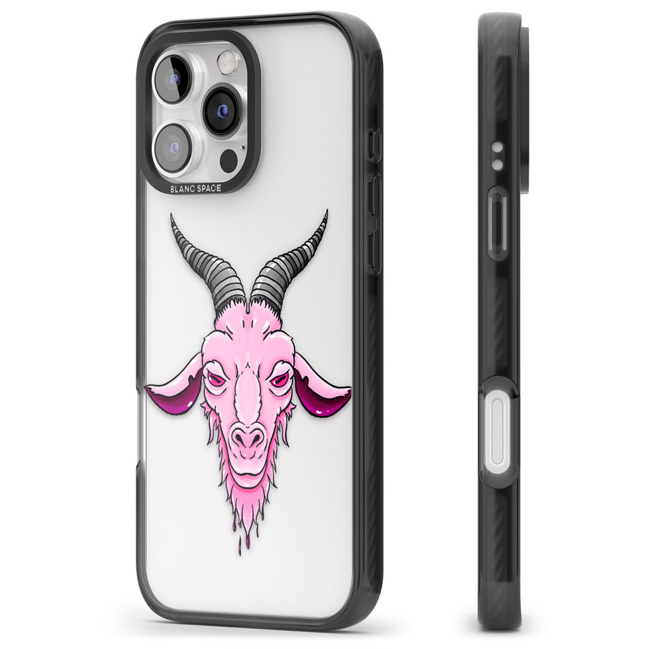 Ba-phomet iPhone Case - iPhone 15 Plus / Clear Impact Case - Blanc Space