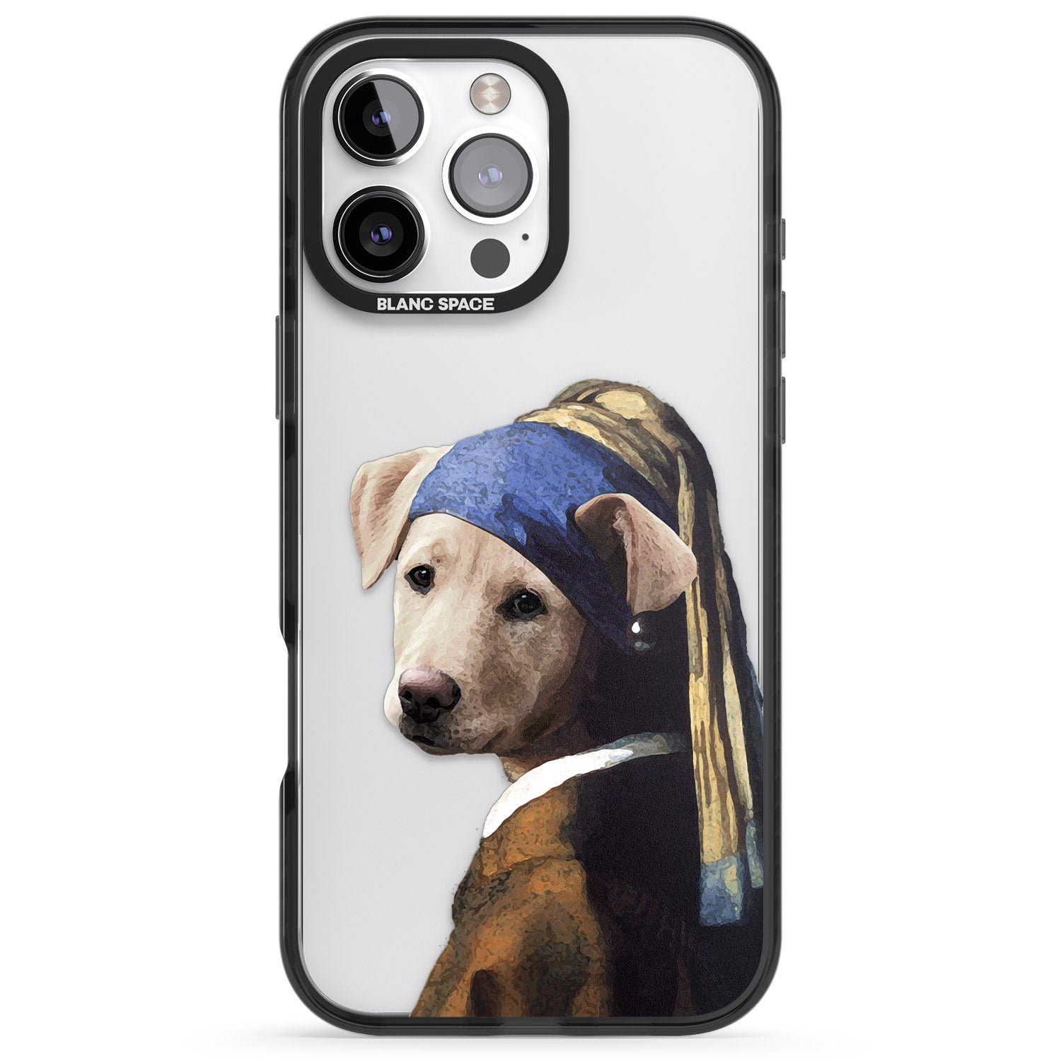 Dogo with a Pearl Earring iPhone Case - Blanc Space
