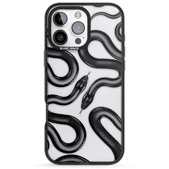 Snakes iPhone Case - iPhone 14 Pro / Black Impact Case - Blanc Space