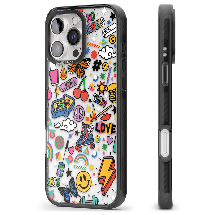 Electric Love iPhone Case - iPhone XR / Black Impact Case - Blanc Space