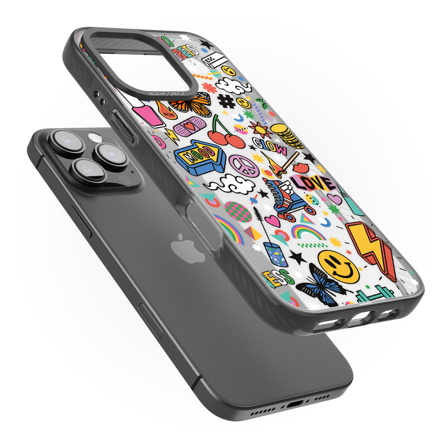 Electric Love iPhone Case - iPhone XR / Black Impact Case - Blanc Space