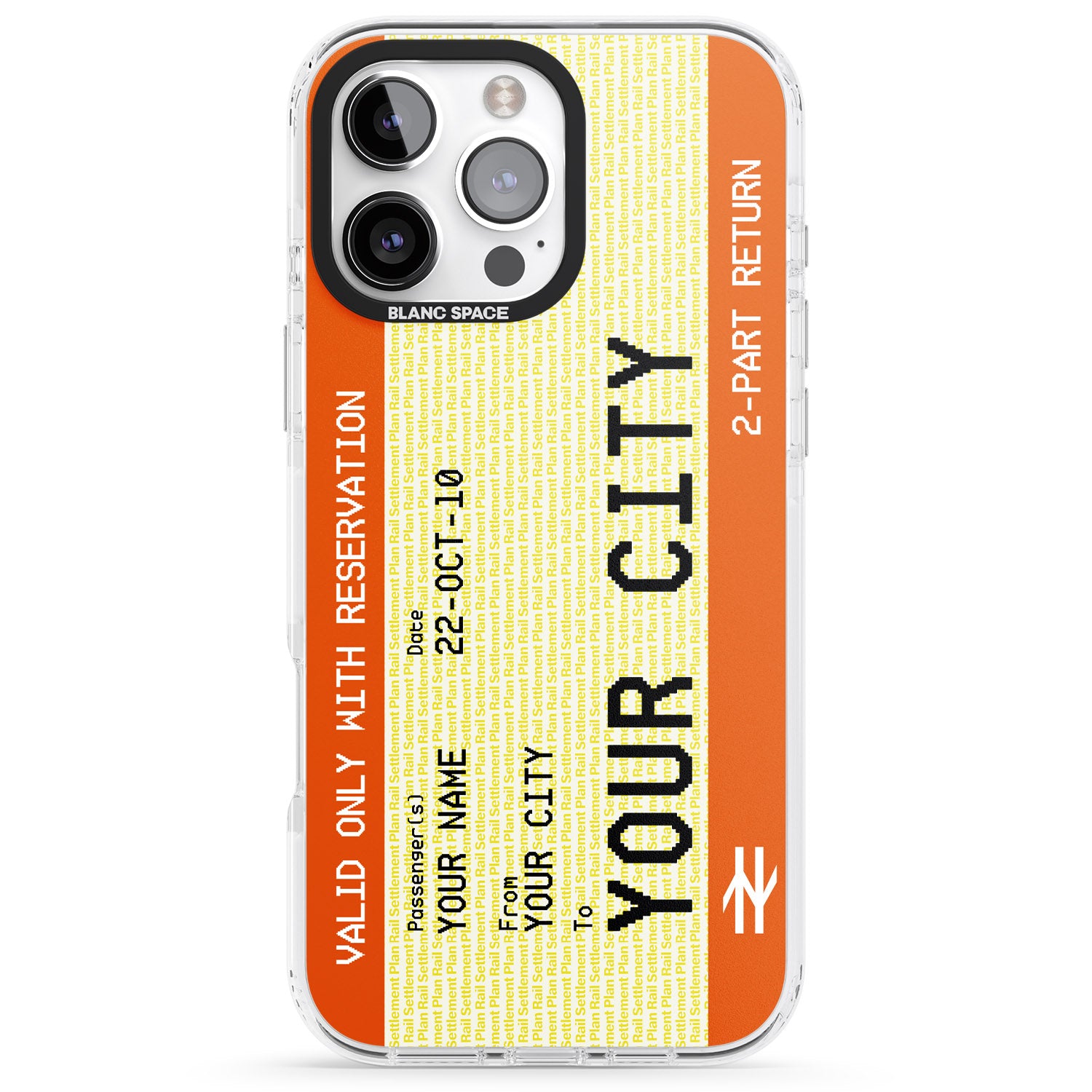 Ticket Style Phone Case for iPhone & Samsung - Travel Inspired