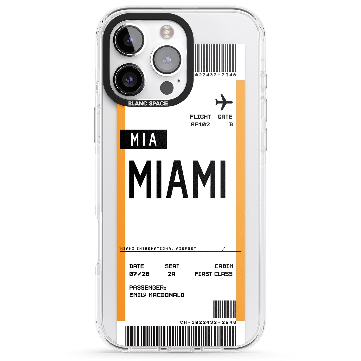 Miami Boarding Pass Phone Case for iPhone & Samsung