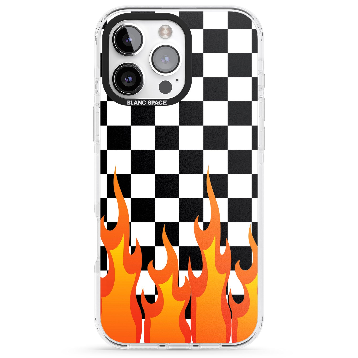Checkered Fire Phone Case for iPhone & Samsung