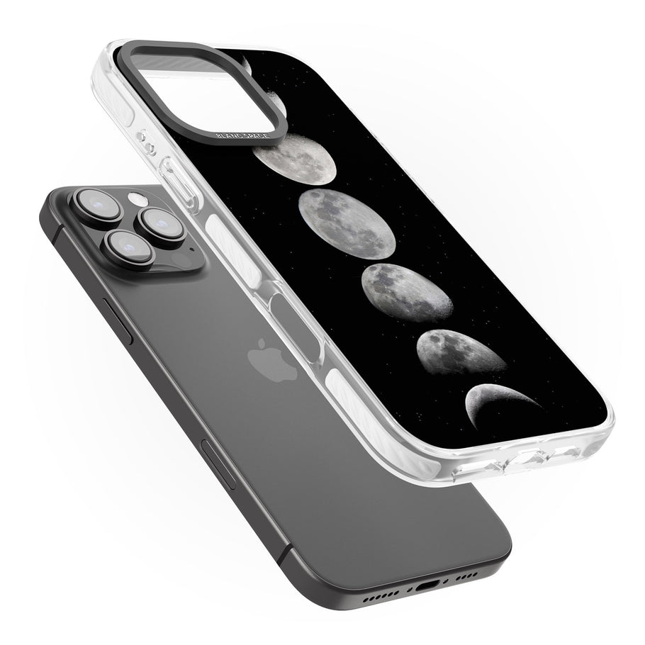 Phases Of The Moon iPhone Case - Blanc Space