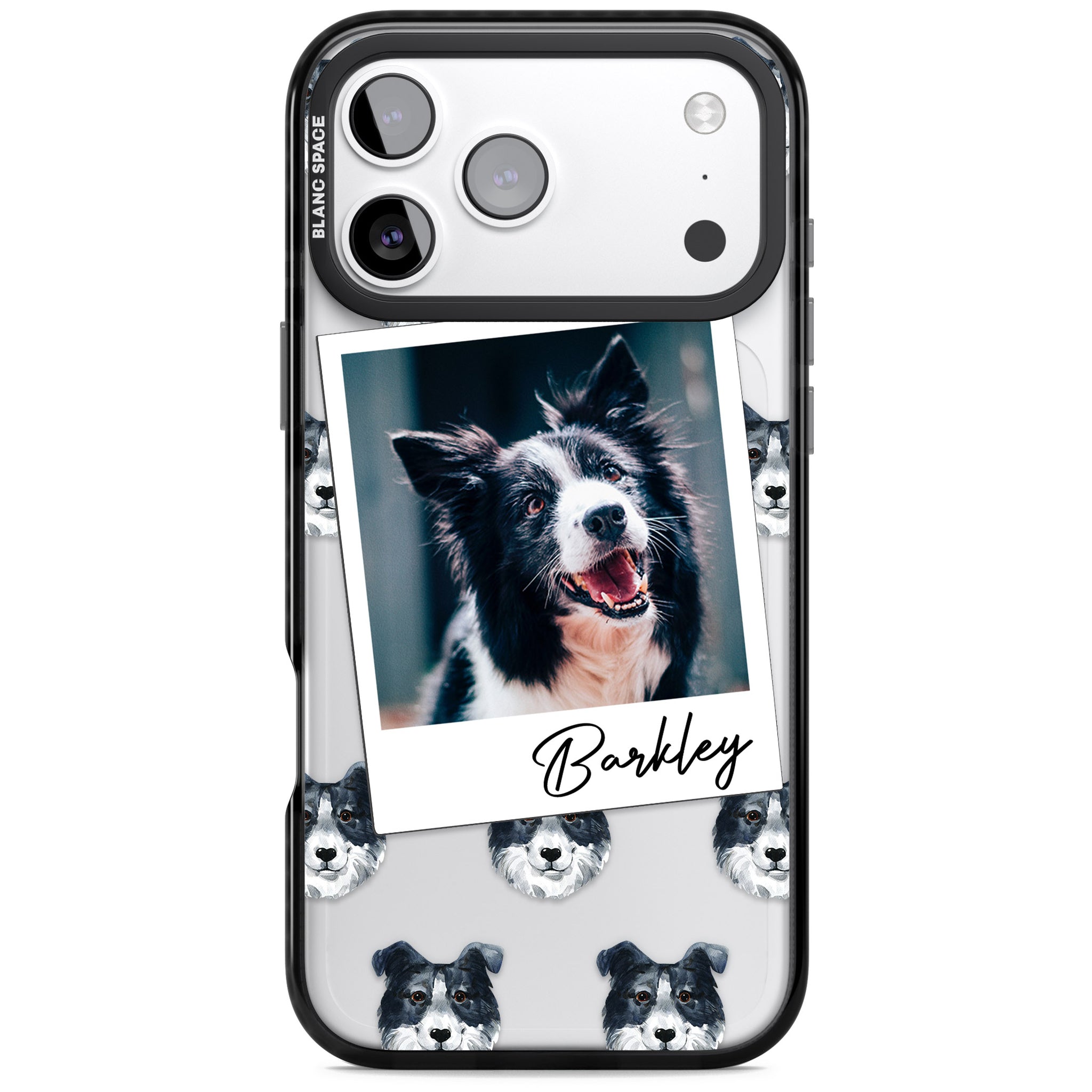 Personalised Border Collie Dog Art iPhone Case | Blanc Space