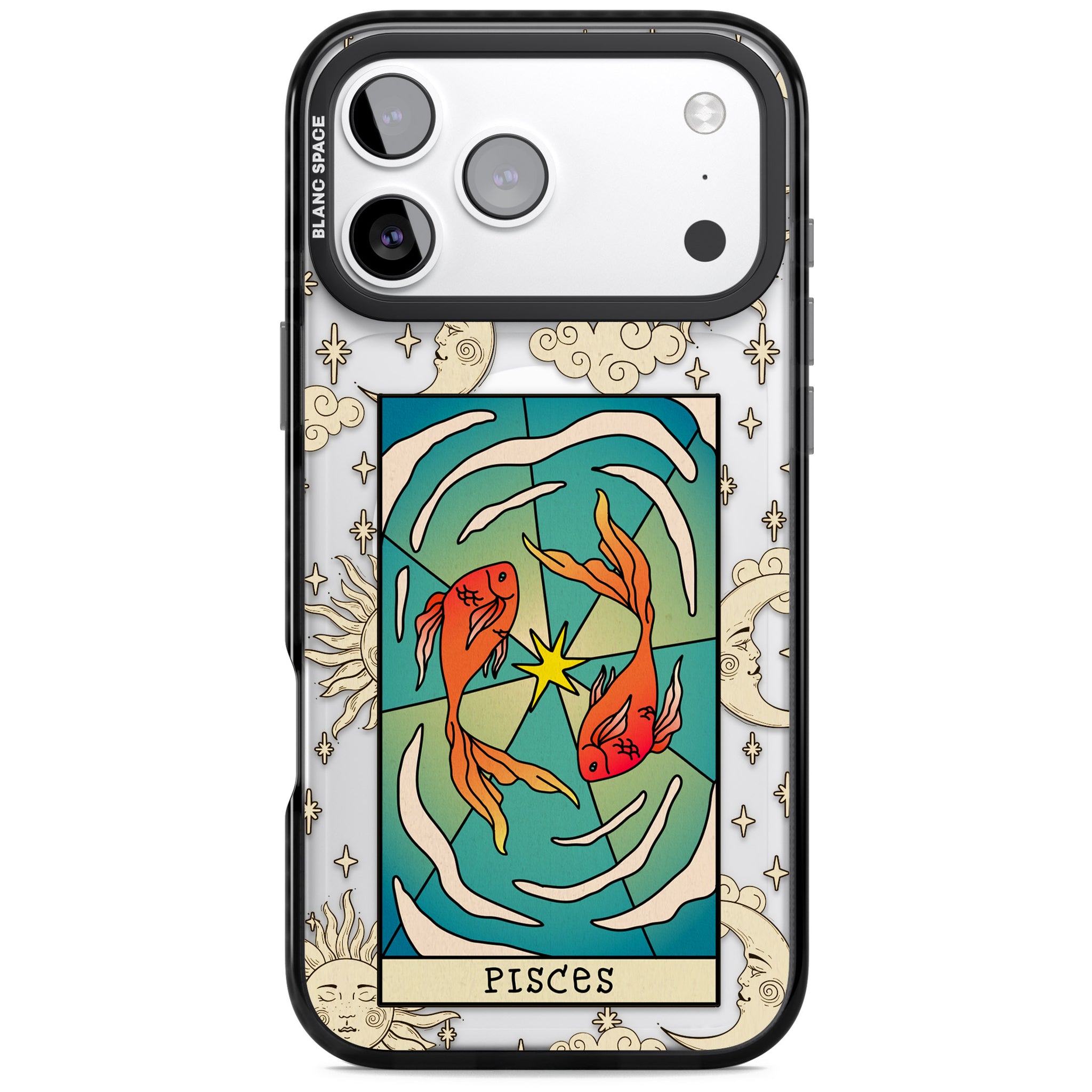 Celestial Zodiac Pisces Art iPhone Case | Blanc Space