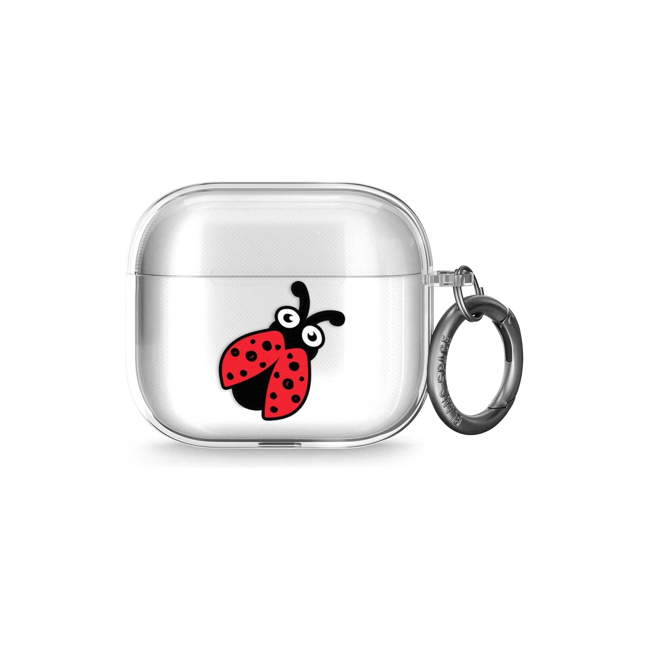 Ladybug Pattern AirPods Case - Blanc Space