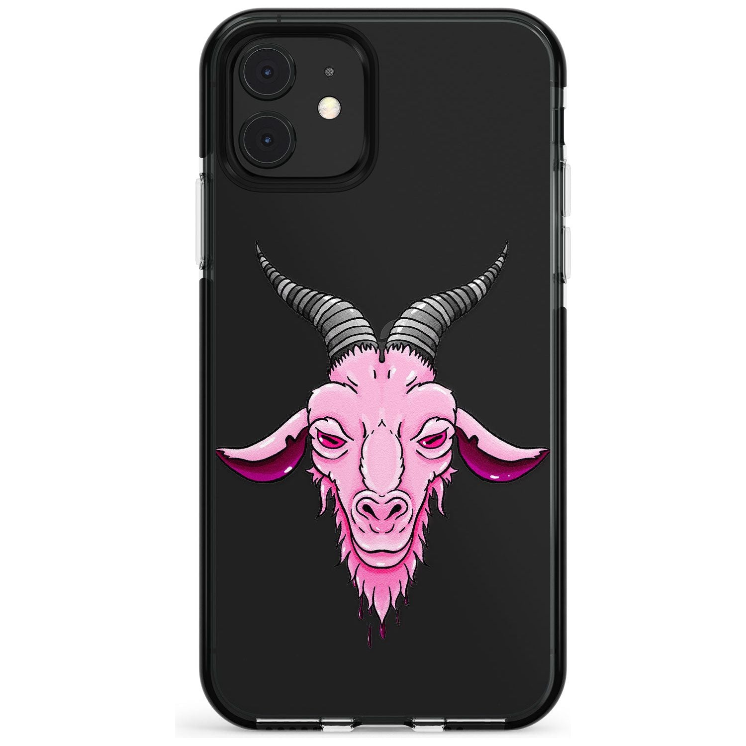 Ba-phomet iPhone Case - iPhone 12 Mini / Black Impact Case - Blanc Space