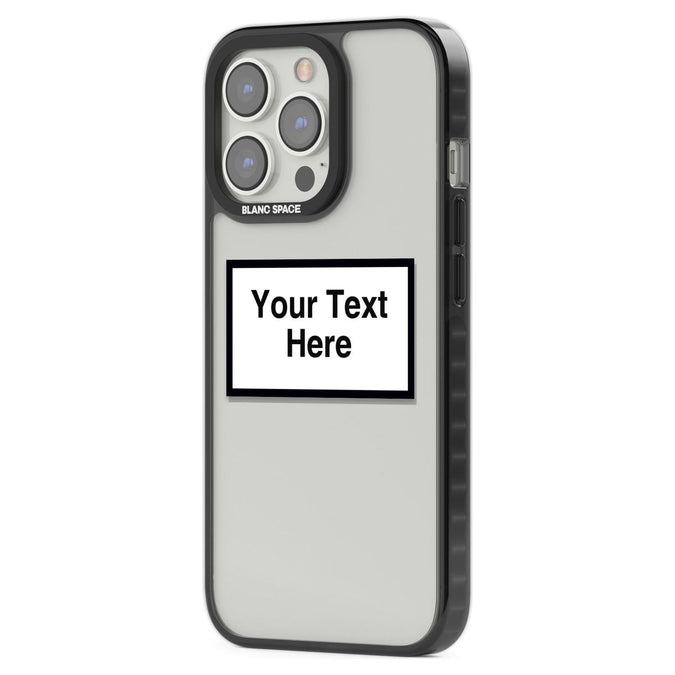 Personalised Create your own Warning Label iPhone Case - iPhone 11 Pro ...