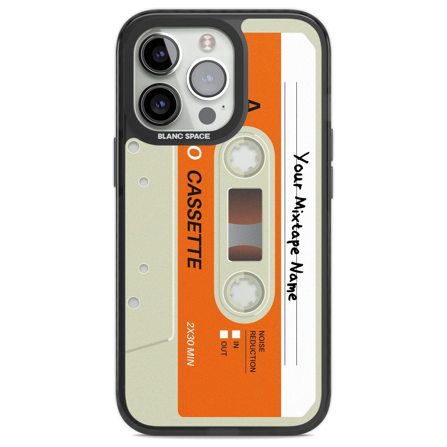 Personalised Classic Cassette iPhone Case - Blanc Space