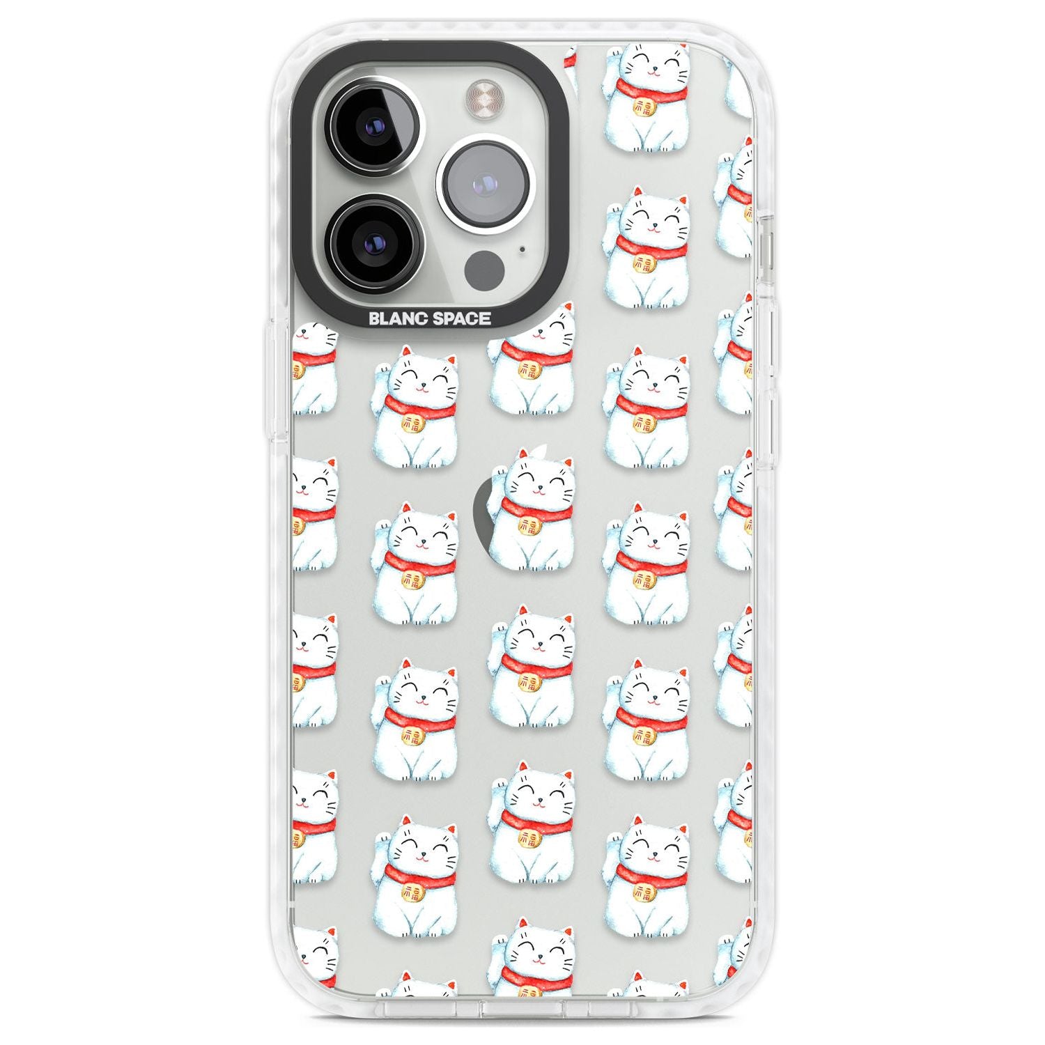 Lucky Cat Maneki-Neko Japanese Pattern iPhone Case - iPhone 15 Pro Max ...