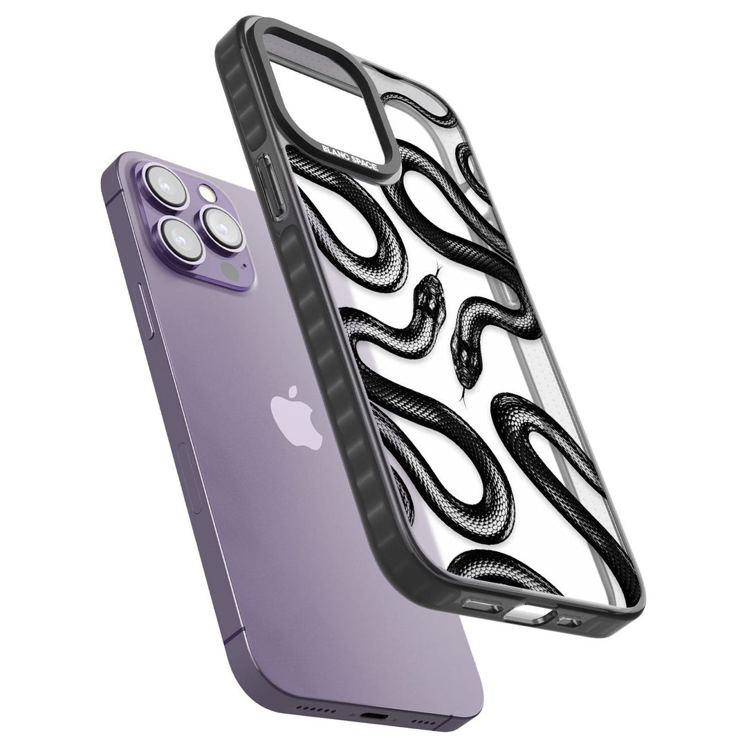 Snakes iPhone Case - iPhone 13 Pro Max / Magsafe Black Impact Case ...