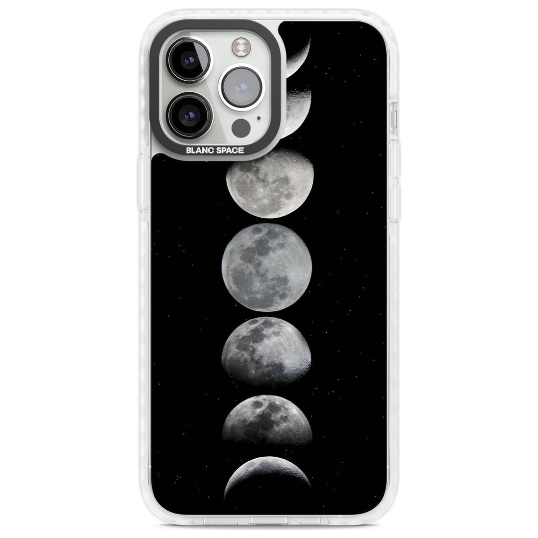 Phases Of The Moon iPhone Case - Blanc Space