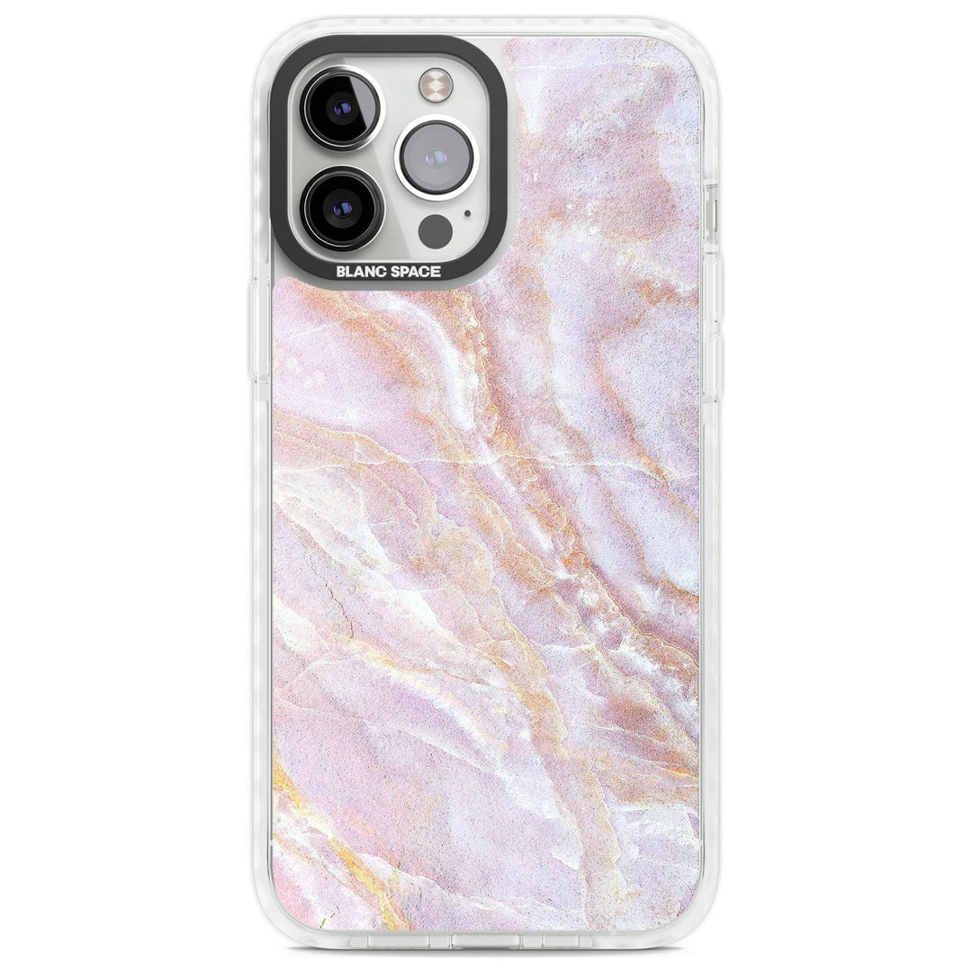Soft Pink & Yellow Onyx Marble iPhone Case - Blanc Space